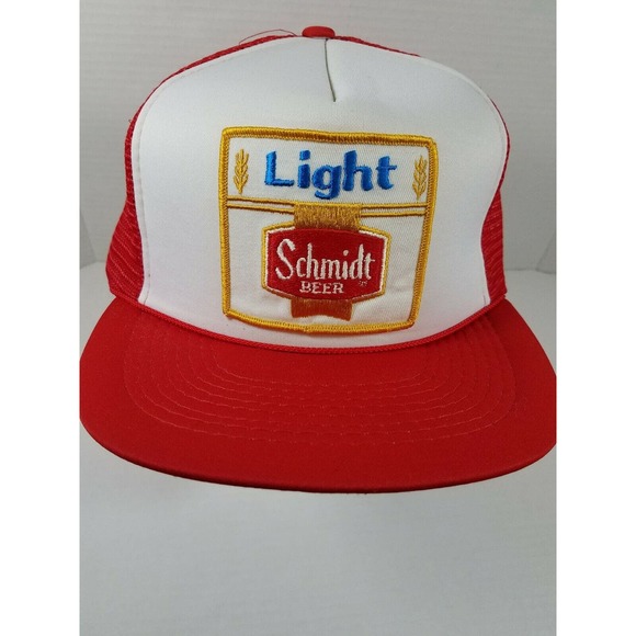 Designer Pro | Accessories | Vtg Schmidt Light Beer Patch Mesh Snapback ...